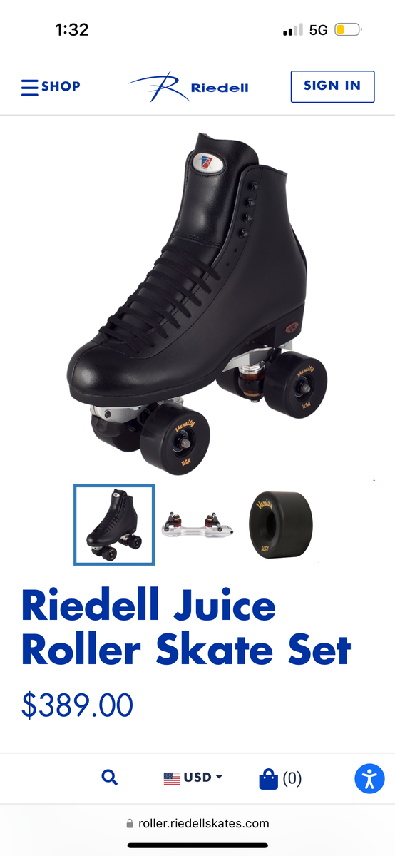 Riedell Juice Roller Skate Set – Daisies & Pancakes